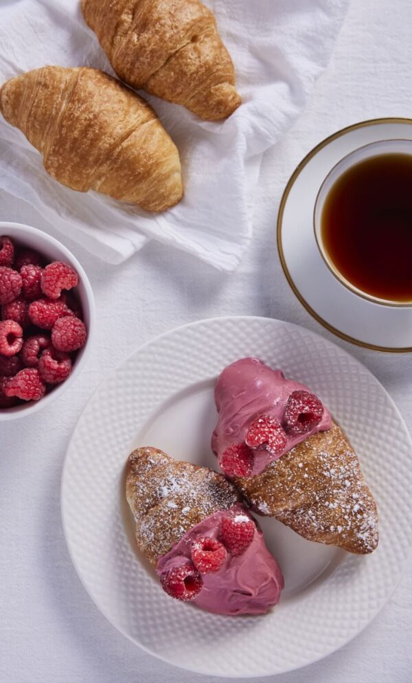 Butter Flavored Croissant, Closed/Sliced - 2 oz - La Francaise Bakery